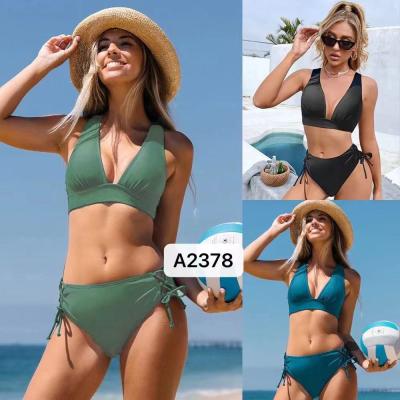 China Nylon Bikini Style Swimwear Swimsuit The New Type In Stock Fashion Comfortable Waterproof Moisture-Permeable for sale