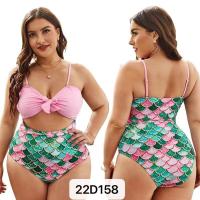 China One Piece Large Size Ladies Swimwear Pink Hot Swimsuits For Plus Size Summer for sale