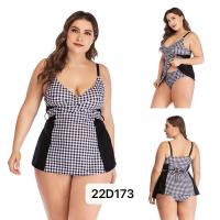 China Sexy Womens Plus Size Swim Wear Solid Color Pearl Bathing Suits For Plus Size Women for sale