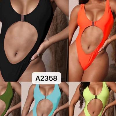 China Ladies One Piece Swimsuit Solid Color Factory Direct Supply Sexy  Miss Hard Wearing The New Type for sale