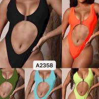 China Ladies One Piece Swimsuit Solid Color Factory Direct Supply Sexy  Miss Hard Wearing The New Type for sale