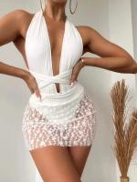 China silver Color Special Fabric Ladies   Swimming Suits Bikini Split Tight And Durable Women’S Swimsuit UPF 50+ function for sale