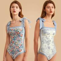 China Ladies One Piece Swimsuit Durable High Elastic Sexy Spf50++ Colorful Miss The New Type No Steels comfortable for sale