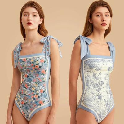 China Ladies One Piece Swimsuit Durable High Elastic Sexy Spf50++ Colorful Miss The New Type No Steels comfortable for sale