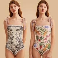 China Ladies One Piece Swimsuit Durable High Elastic Sexy Spf50++ Colorful Miss Comfortable No Steels In Stock for sale