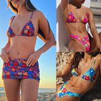 China Sexy Large Size Ladies Swimwear Curvy Plus Size Swimwear High Elastic Spf50++ Colorful for sale
