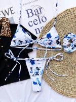 China white Sexy Bathing Suits Bikini Thread Fabric 2 Piece Swim Suit Split Printed tie dye print new season summer sswimsuit for sale
