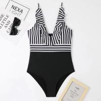China one pieces ,Rainbow colour Sexy full Size Ladies Swimwear ,nylon fabric for sale