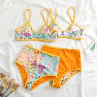 China white Sexy Bathing Suits Bikini Thread Fabric 2 Piece Swim Suit Split Printed tie dye print new season summer sswimsuit for sale