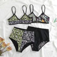 China black style swimwear two pieces ,Rainbow colour Sexy full Size Ladies Swimwear ,nylon fabric UPF 50++ for sale