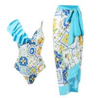 China Special Fabric Three Piece Swimwear Bikini Ladies Swimsuit 3 Piece for sale