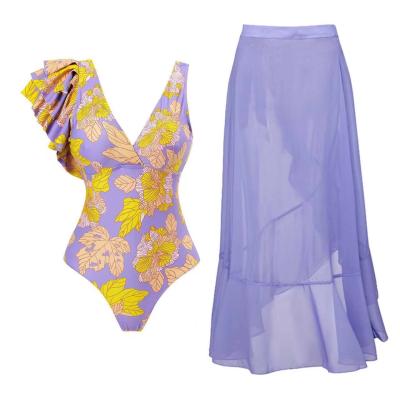 China Sexy purple  Bikini Bathing Suits Color Matching U Drag Women 2 Piece Bikini for sale