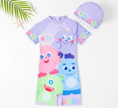 China Kids Round Neck Xl Boys Swimwear Sets Regular Fit Upf 50 Sun Protection for sale