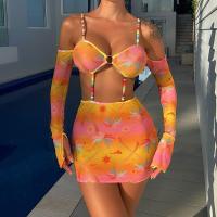 China Tie Closure Swimming Suits Bikini with Lining Underwire/Wirefree Support for sale