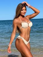 China Strapless Swimming Suits Bikini For Women Fashion Swimwear Beachwear comfortable in stock pure color for sale
