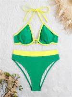 China Green Bikini Swimsuit Sexy Women Beachwear Swimwear Bathing Suit Sexy Nylon Fabric Comfortable for sale