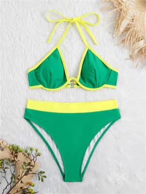 China Green Bikini Swimsuit Sexy Women Beachwear Swimwear Bathing Suit Sexy Nylon Fabric Comfortable for sale