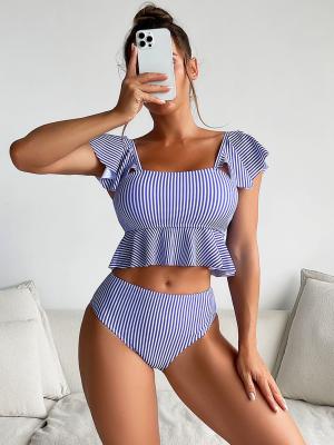 China Swimming Suits Bikini for Beach for swimming purple color comfortable nylon fabric the new style for sale