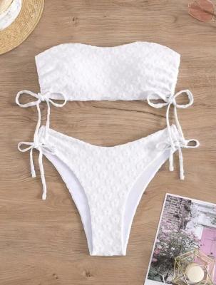 China Bikini Style Swimming Solid Suits for sale