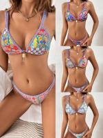 China XL Halter Swimming Suits Bikini with Removable Padding comfortable nylon for sale