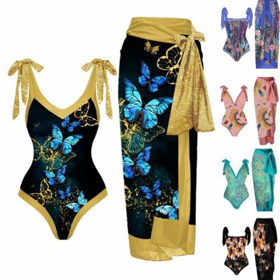 China Flaunt Your Style with Red Three-Piece-Swimwear in Summer high elastic comfortable for sale