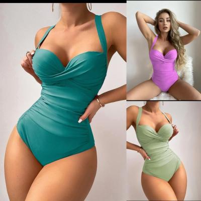 China Floral Swimsuit Removable Padding for Comfort and Durability for sale