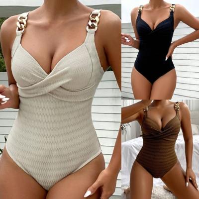 China Red Striped Burkini Curvy Bathing Suits Form Fitting for sale