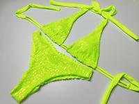 China Solid Bikini Swimming Suits Ruched Design For Youthful for sale