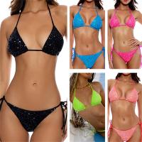 China Floral Bikini Your Perfect Choice for Summer Pool Party Sexy Womens Plus Size Swim Wear Solid Color Pearl Bathing Suits for sale
