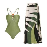 China Swimming Pool Three Piece Swimwear for Summer Season in Nylon for sale