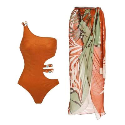 China Summer Chic Three Piece Swimwear High Elasticity / Wire Free Comfort for sale