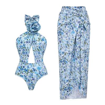 China Beach Ready Nylon Three Piece Swimwear Padded Cups for Pool Comfort for sale