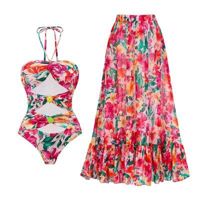China Stylish Red Blue Green Womens Swimsuit Bikini Set Wire Free Nylon Summer Beach Swimwear for sale