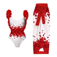 China Cup Type Padded Three Piece Swimwear with Regular Thickness L for sale