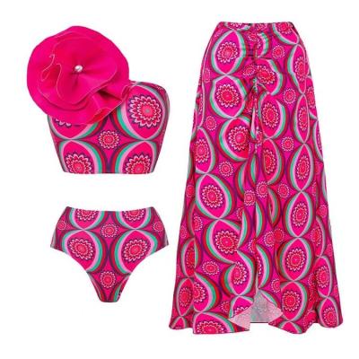China Padded Bikini Set for Women Stylish Three Piece Swimwear Perfect for Summer Fun for sale