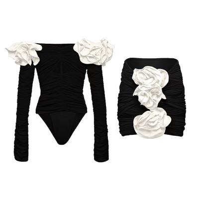 China Womens Elasticity Bikini Set Nylon Lady'S Fashion Trio For Summer Fun for sale