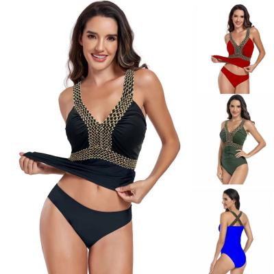 China Colorful Bikini With Removable Padding And Ruched Details For Beach And Pool Parties for sale