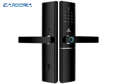 China Four Color Bluetooth Fingerprint Door Lock Zinc Alloy Material Anti Peep for sale