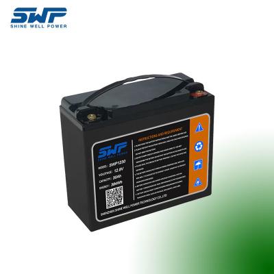 China 12.8V 30Ah Lead Acid Battery 5000 Times 50A-100A Discharging Current for sale