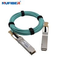 China AOC 1m 2m QSFP28 to QSFP28 Active Optic Cable 10m 20m Transceiver 100Gbase for sale