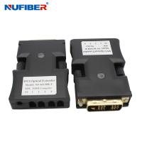 China Multimode 2 Core LC Mini DVI To Fiber Extender EDID 500 Meters for sale