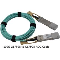 China 100G QSFP28 To QSFP28 Fiber Optical Cable AOC 100G , 1M Active Copper Cable for sale