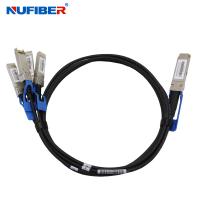 China Breakout 100G Qsfp28 To 4xSFP28 Direct Attach Cable With SFP Transceiver for sale