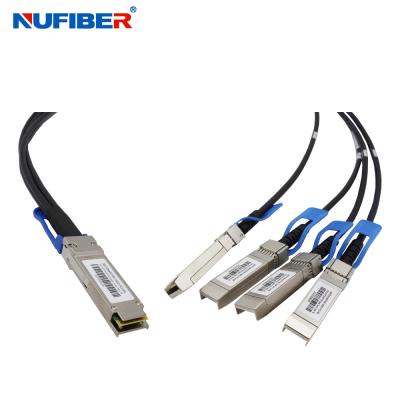 China Breakout 100G Qsfp28 To 4xSFP28 Direct Attach Cable With SFP Transceiver for sale