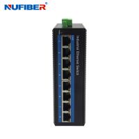 China 8 Port 100m Unmanaged Industrial POE Switch Ethernet UTP 1000Mbps for sale