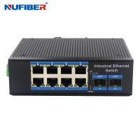 China 8 Ports POE Industrial Network Switch 2SFP 10 / 100 / 1000Mbps Full Gigabit Ethernet for sale