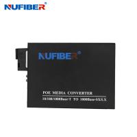 China SFP To UTP POE Fiber Media Converter POE Fiber To RJ45 Media Converter for sale