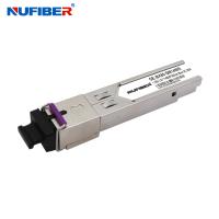 China Long Reach 1.25G SFP Module 1490 / 1550nm , 80km SC SFP Fiber Optical Transceiver for sale