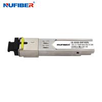 China Long Reach 1.25G SFP Module 1490 / 1550nm , 80km SC SFP Fiber Optical Transceiver for sale