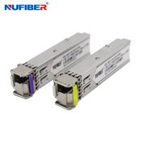China Long Distance 120km SFP Optical Fiber Module Bidi LC 1.25g Sfp 1490 / 1550nm for sale